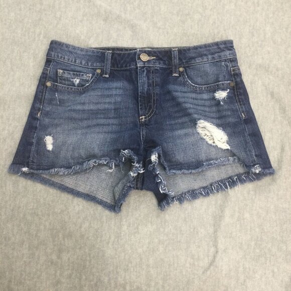 PAIGE | Shorts | Paige Daryn Jean Shorts 27 Destructed Distressed Cut ...